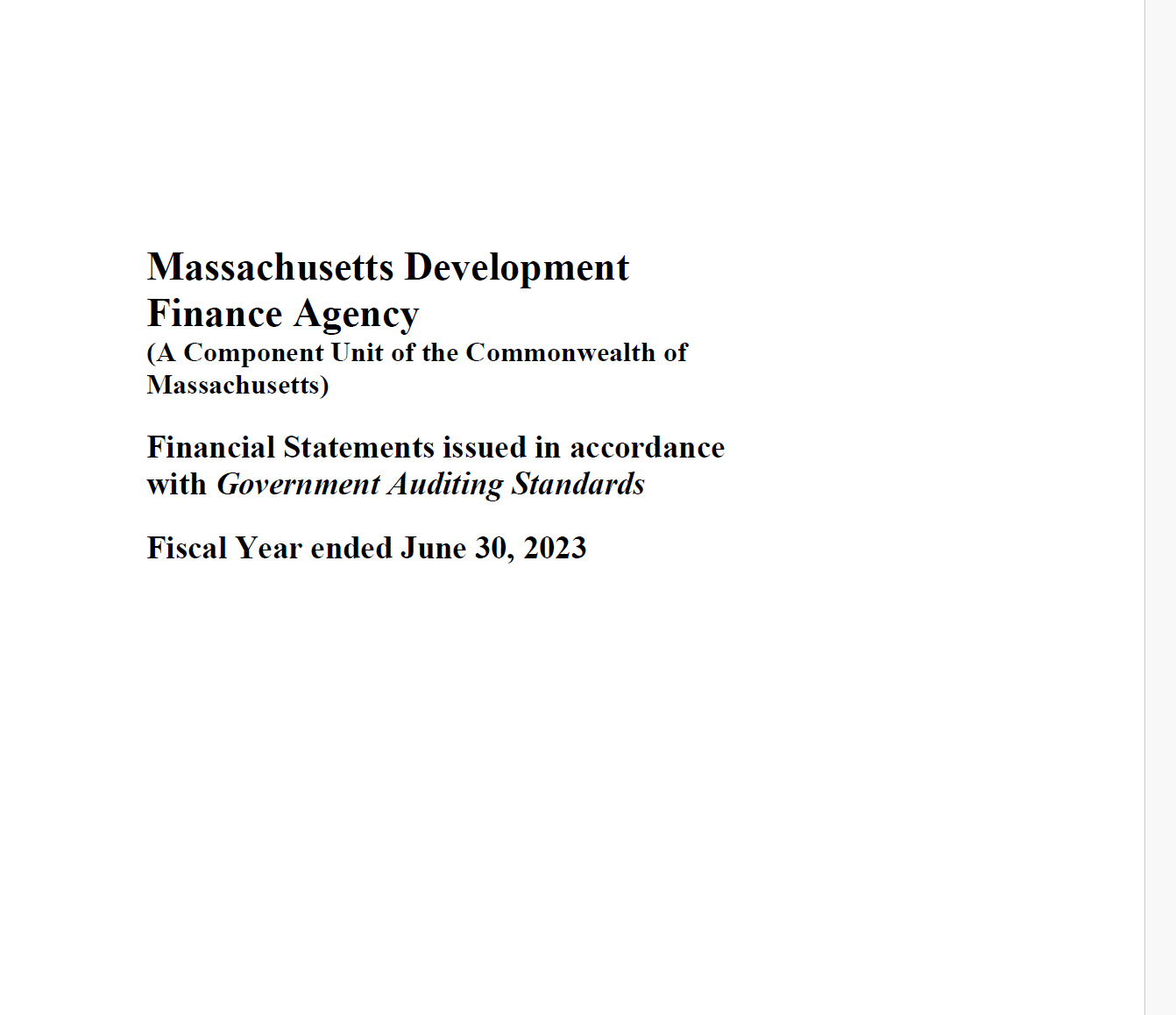 Annual Reports - MassDevelopment
